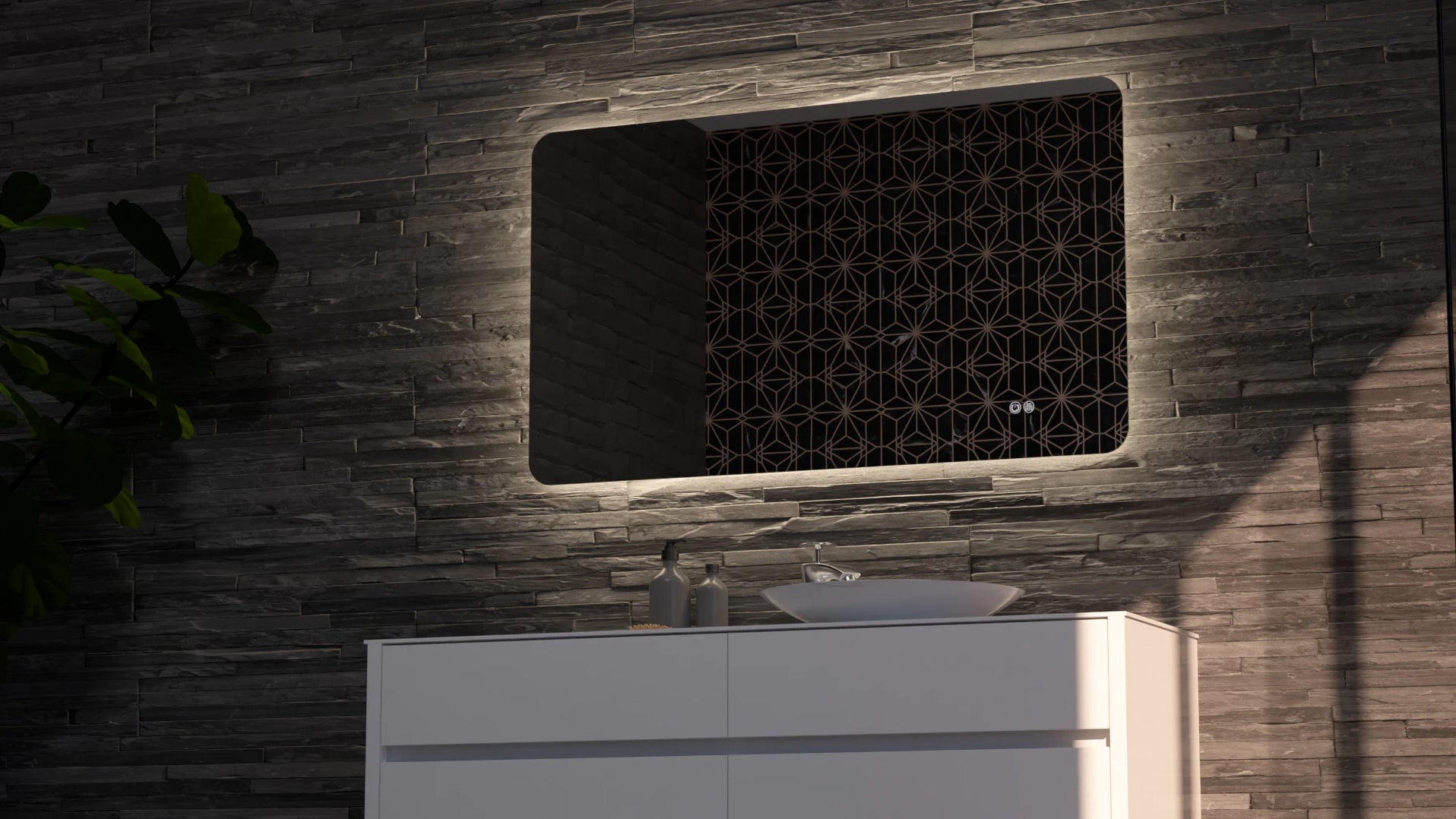 ASTA Frameless Rectangle LED Mirror by Lumixe Mirrors 750mm to 1800mm ...