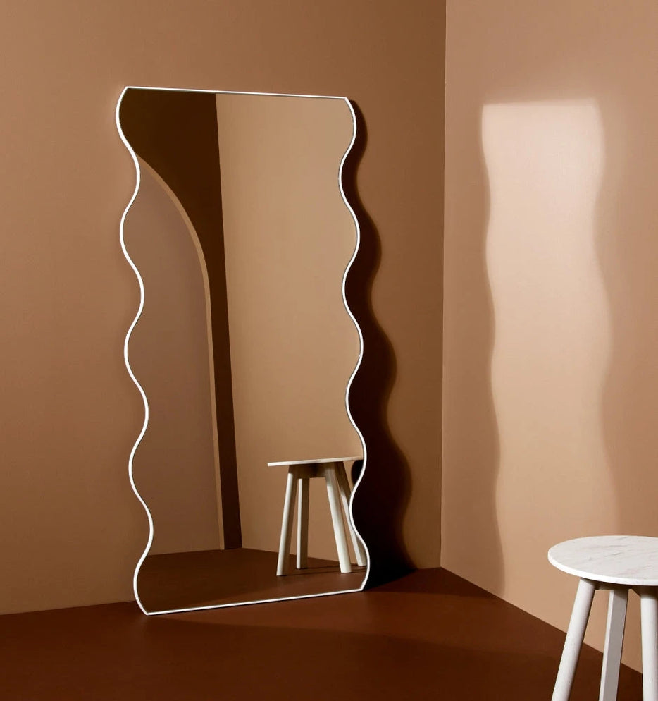 Shop Stunning Mirrored Glass: Artemis Wave Mirror — Masterpiece Mirrors