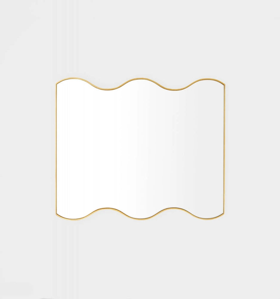 Shop Stunning Mirrored Glass: Artemis Wave Mirror — Masterpiece Mirrors