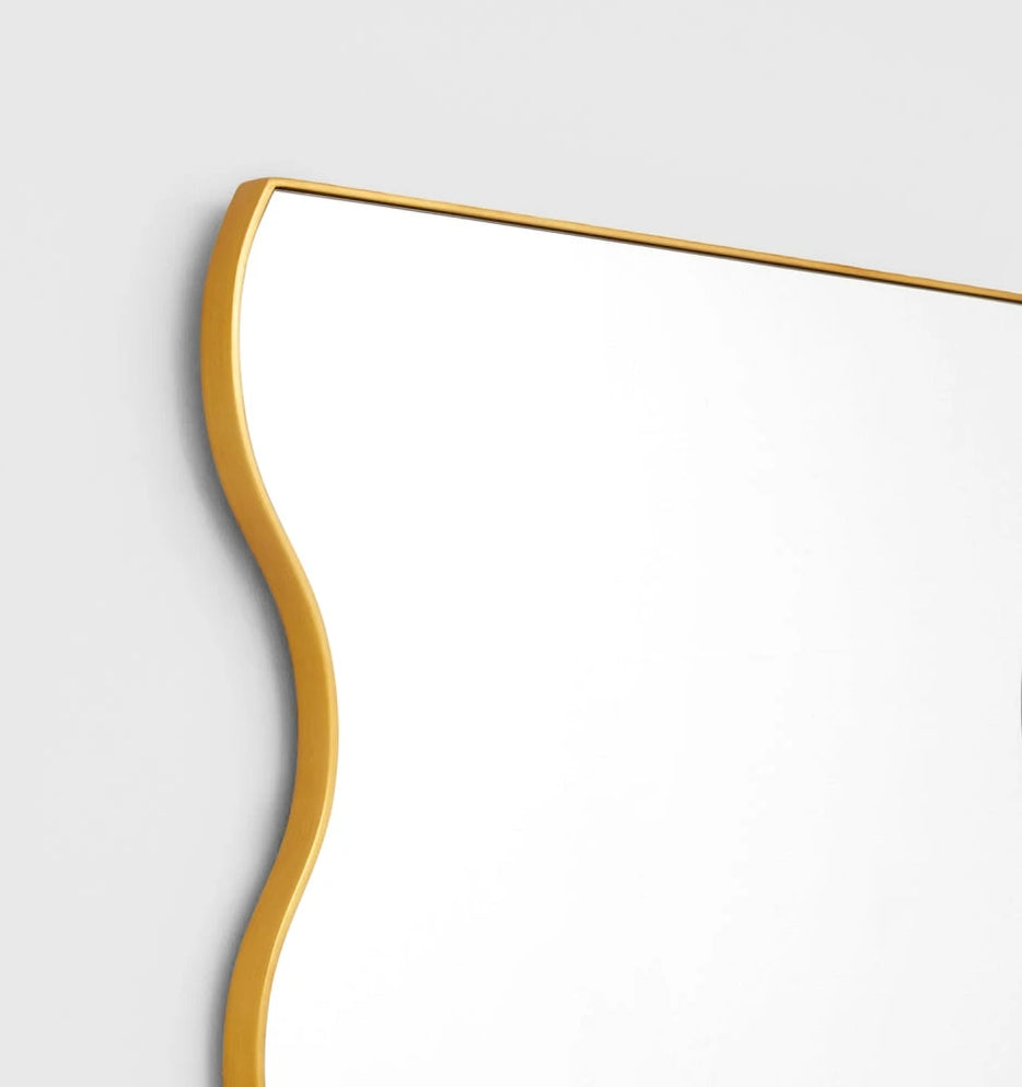 Shop Stunning Mirrored Glass: Artemis Wave Mirror — Masterpiece Mirrors