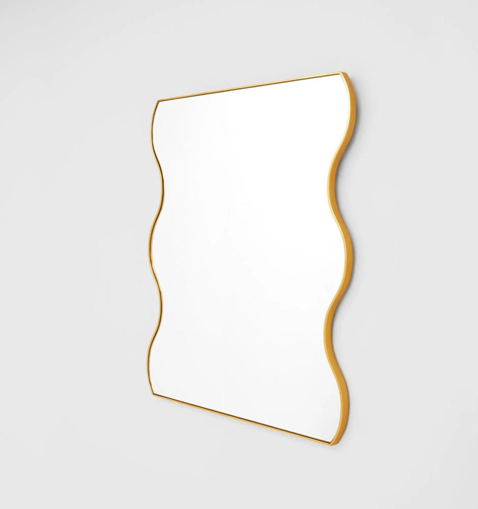Shop Stunning Mirrored Glass: Artemis Wave Mirror — Masterpiece Mirrors
