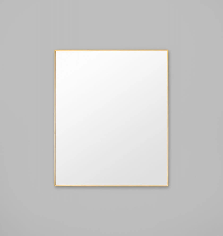 Bella Rectangle Brass Mirror - Masterpiece Mirrors