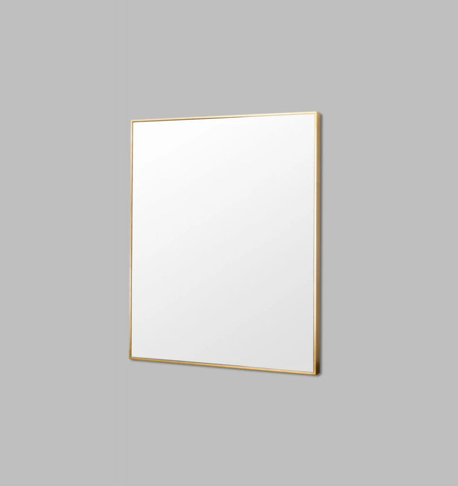 Bella Rectangle Brass Mirror - Masterpiece Mirrors
