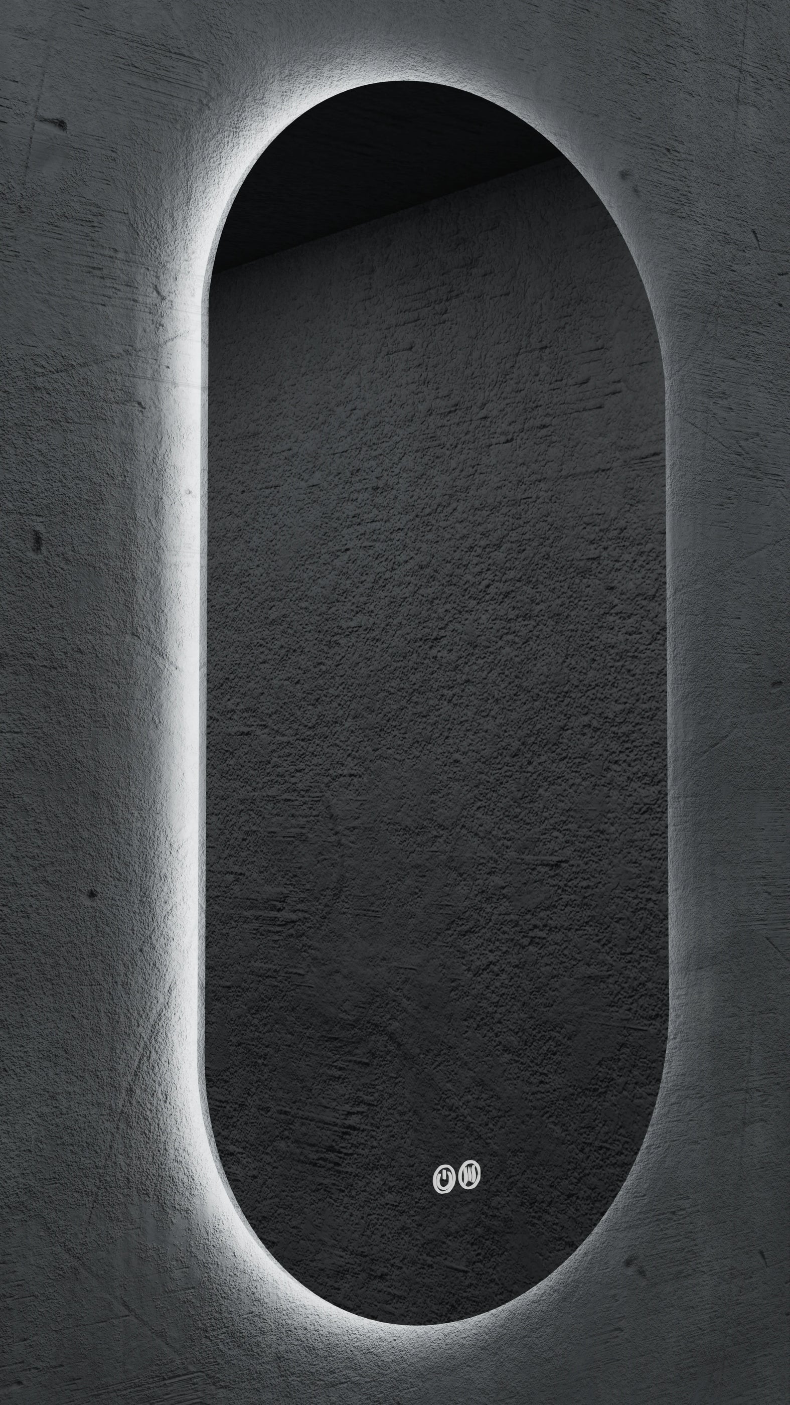 ORVIS Oval / Pill Shape LED Mirror | Lumixe Mirrors — Masterpiece Mirrors