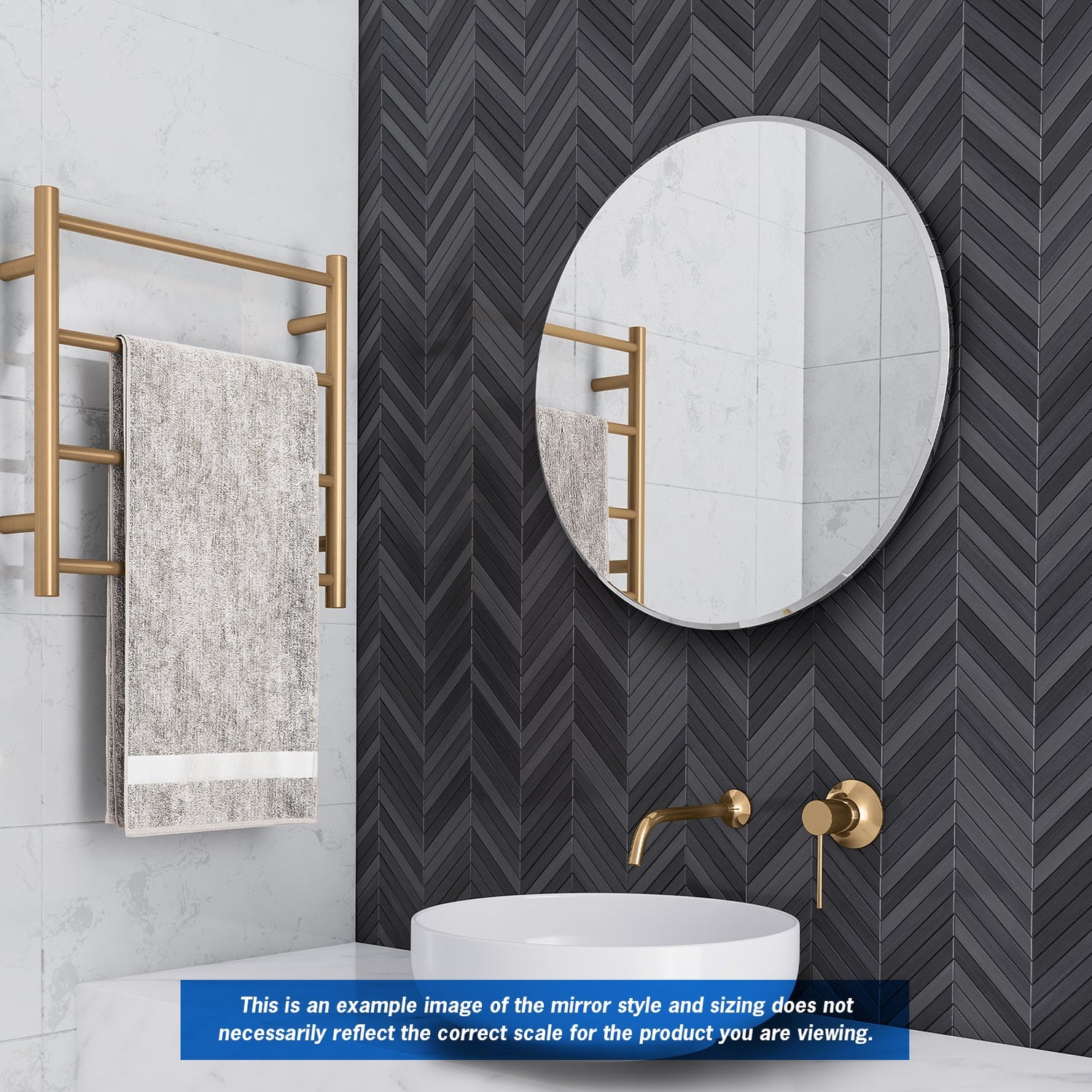 Round Bevel Edge Mirror 800mm Shop Bevel Edge Round Mirror 800mm ...